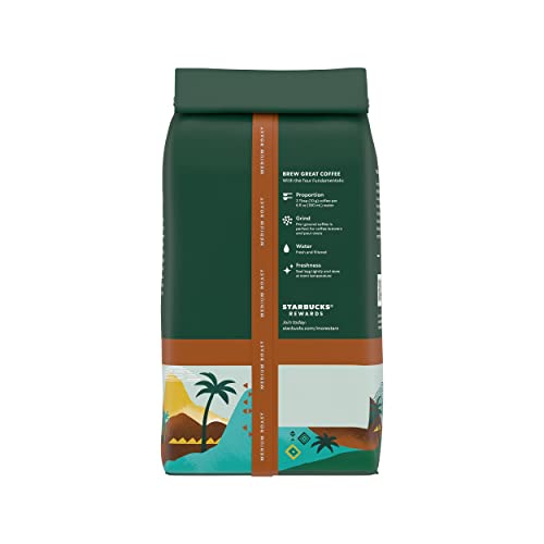 Starbucks Ground Coffee—Medium Roast Coffee—Colombia—100% Arabica—6 bags (12 oz each)