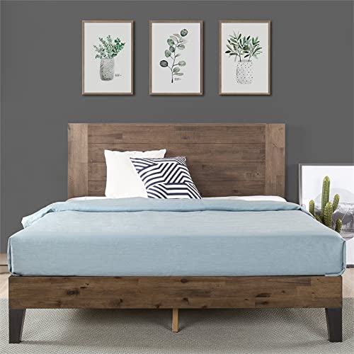 ZINUS Tonja Wood Platform Bed Frame with Headboard / Mattress Foundation with Wood Slat Support / No Box Spring Needed / Easy Assembly, King