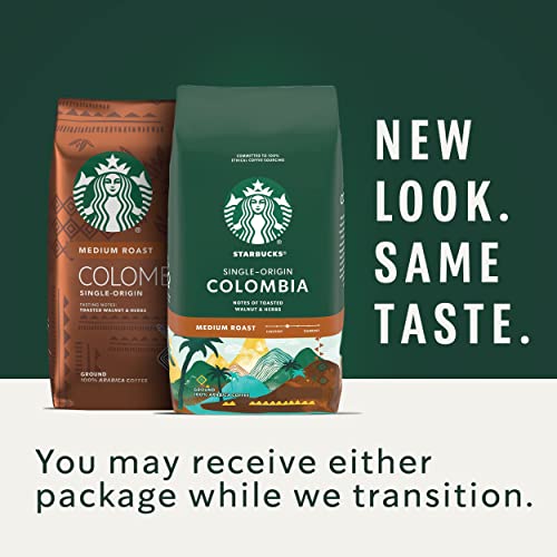 Starbucks Ground Coffee—Medium Roast Coffee—Colombia—100% Arabica—6 bags (12 oz each)