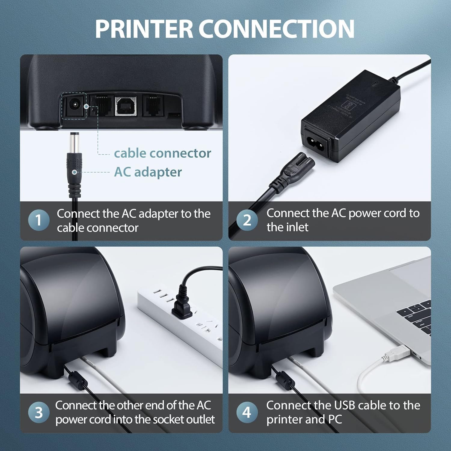 iDPRT Shipping Label Printer, 4×6 Thermal Label Printer for Shipping Packages, Desktop Label Maker w/HD & High-Speed Printing, Compatible with UPS, USPS, Shopify, Amazon, Ebay