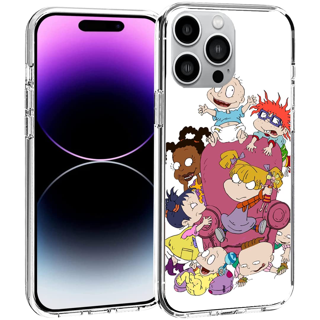 ACHETE Phone Case Ru-grats Compatible with iPhone 14 Pro Max Scratch Charm Shockproof Accessories Bumper Waterproof Transparent