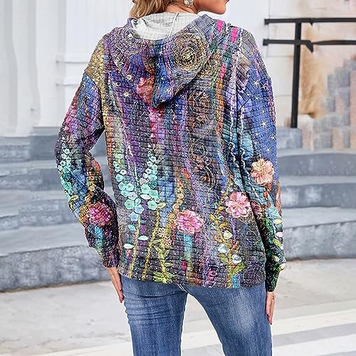 Generic Plus Size Fall Outfits for Women Homebody Sweatshirt Oversized Hoodies for Women Oversized Sweatshirt Drawstring Waffle Pullover Sweaters Printed Sweatshirts Workout Hooded Long Sleeved