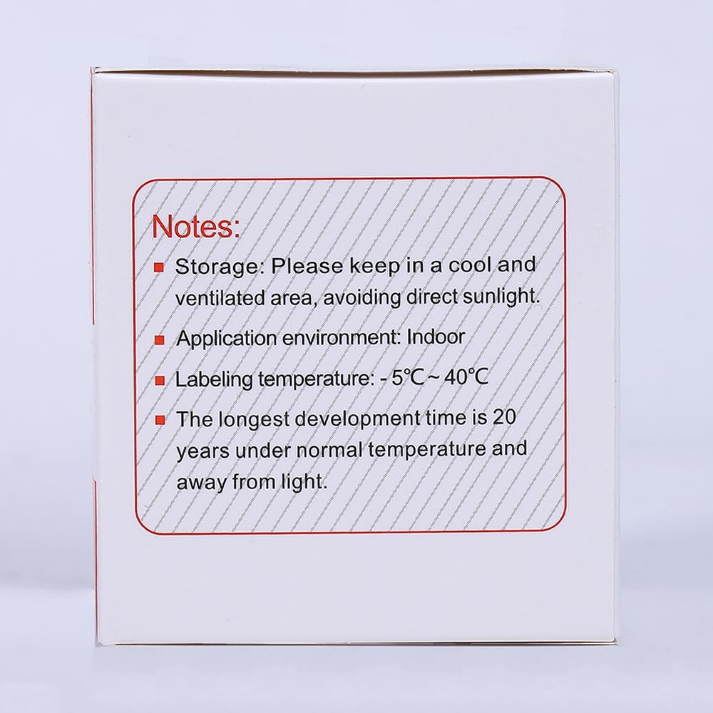 Multi-Purpose Square Self-Adhesive Label for Phomemo M110/M221/M220/M120/M200 Label Printer,1.97"x3.15"(50x80mm),100 Labels/Roll, Black on White