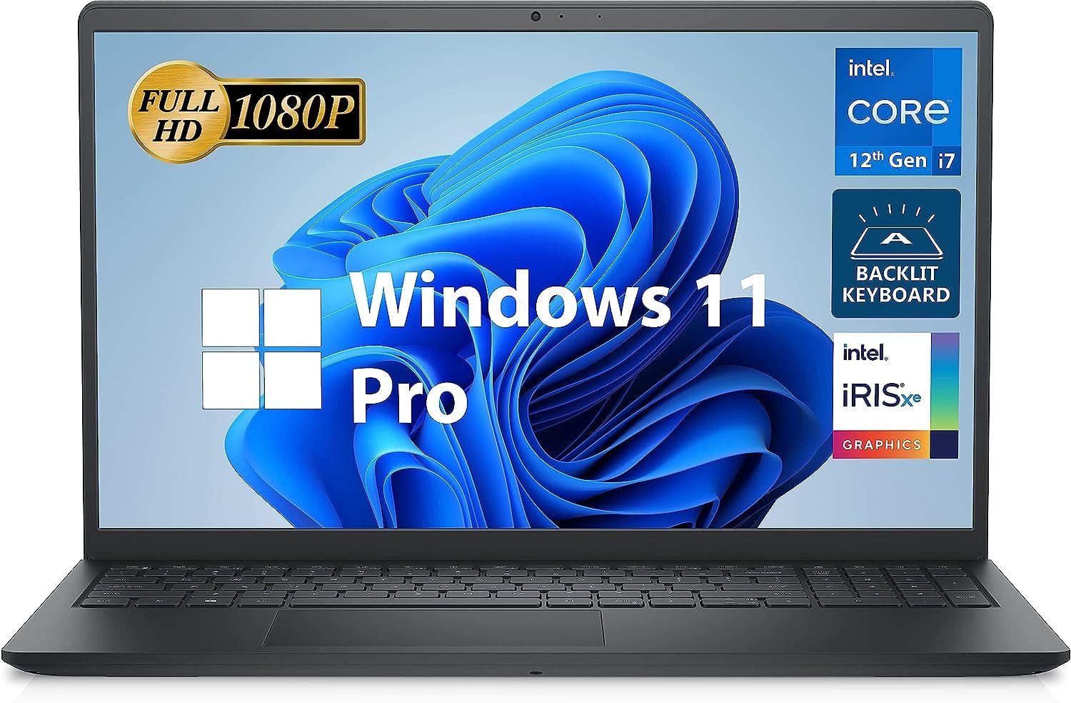 Dell Inspiron 15 3000 Business Laptop, 15.6" FHD Display, 12th Gen Intel Core i7-1255U, Windows 11 Pro, 64GB DDR4 RAM, 2TB PCIe SSD, WiFi 6, SD Card Reader, Long Battery Life