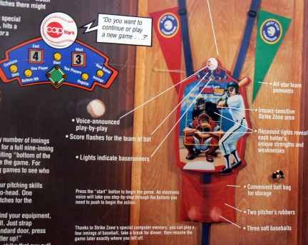 Nolan Ryan's - "Strike Zone Baseball" Electro Arcade game