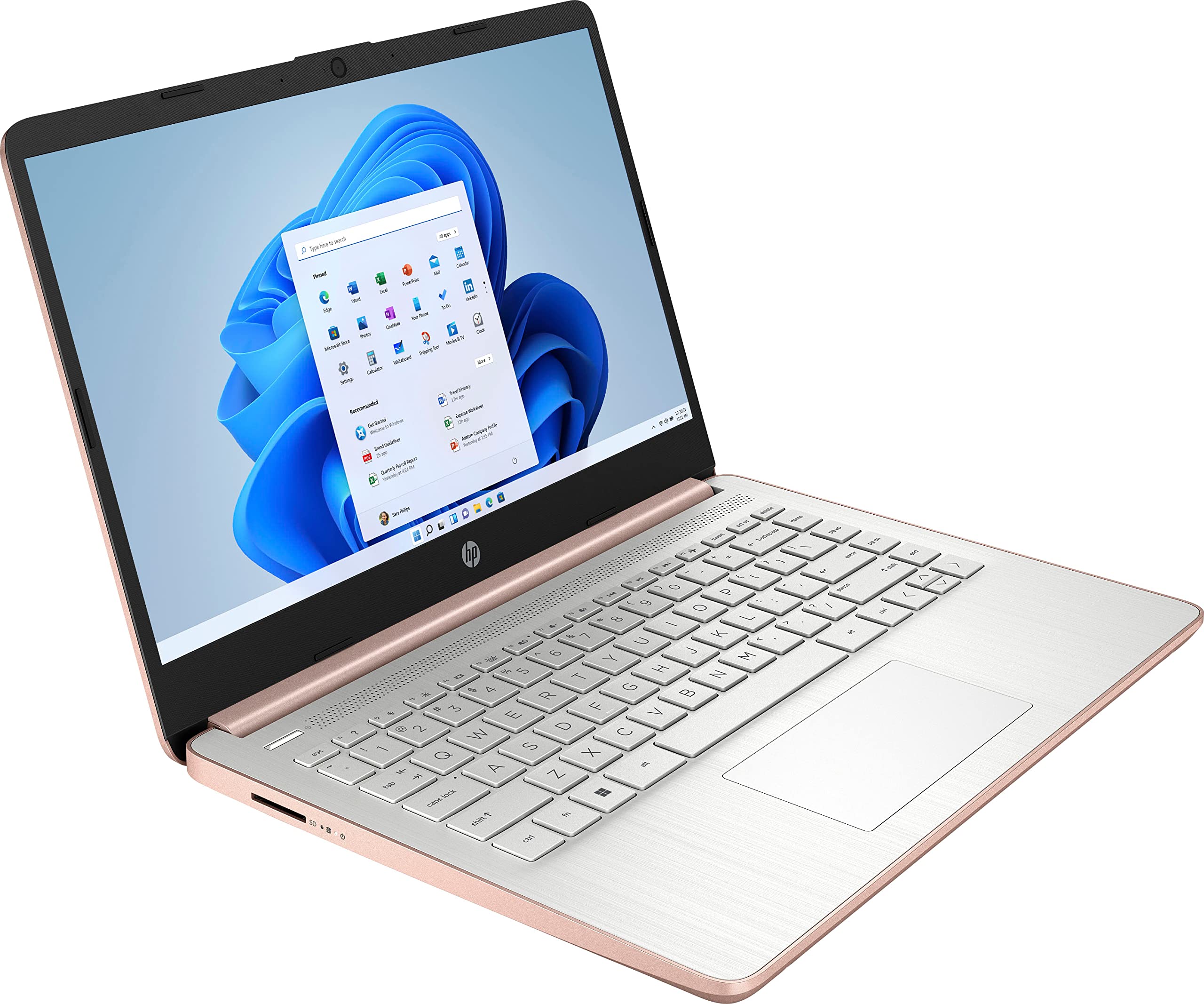 HP 14" Ultral Light Laptop for Students and Business, Intel Quad-Core N4120, 8GB RAM, 192GB Storage(64GB eMMC+128GB Micro SD), 1 Year Office 365, Webcam, HDMI, WiFi, USB-A&C, Win 11 S (Renewed)