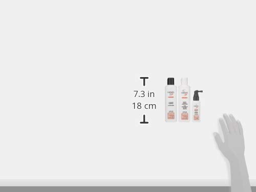 Nioxin System Kit 3, Strengthening & Thickening Hair Treatment, For Color Treated Hair with Light Thinning, Trial Size (1 Month Supply)