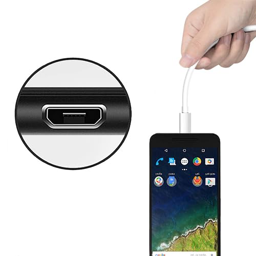 MATEIN Micro USB Cable, 10 FT 3 Pack Extra Long Sturdy Android Charger Cable, Fast Charging Cable Cord Fit for PS4 Controller, Android, Samsung Galaxy S7 J3 J7, Xbox, White
