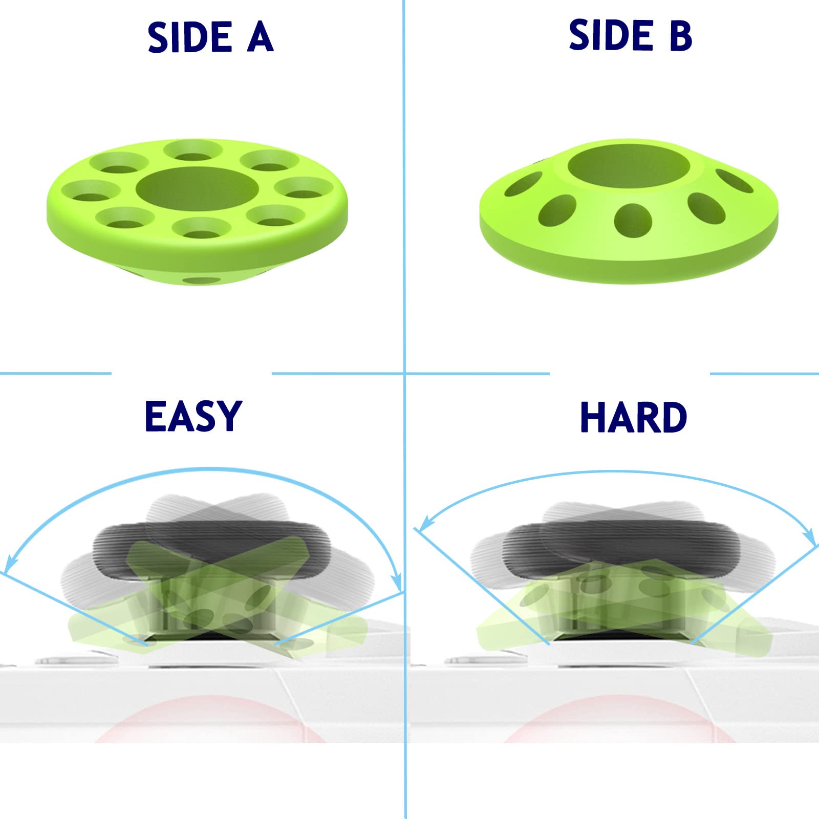 Precision Rings for PS5,PS4, Xbox One,Xbox Series X S,Xbox 360,Switch Pro Aim Assist Target Motion Controller Ring Rubber Silicone Soft Flexible Thumbstick Adjustment Analog Stick Accessories