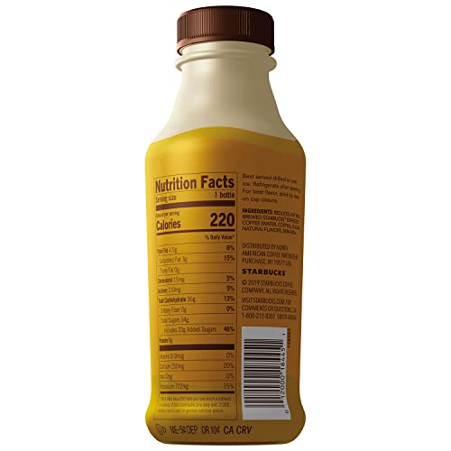 Starbucks Iced Espresso, Caramel Macchiato, 14oz Bottles, (8 Pack)