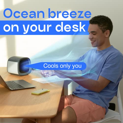 Evapolar evaCHILL Portable Conditioner Small Personal Evaporative Air Cooler and Humidifier Fan Mini AC, medium, Opaque White