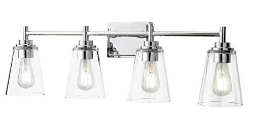 Hampton Bay Lighting Wakefield 31 in. 4-Light Chrome Bath Bar Vanity Light