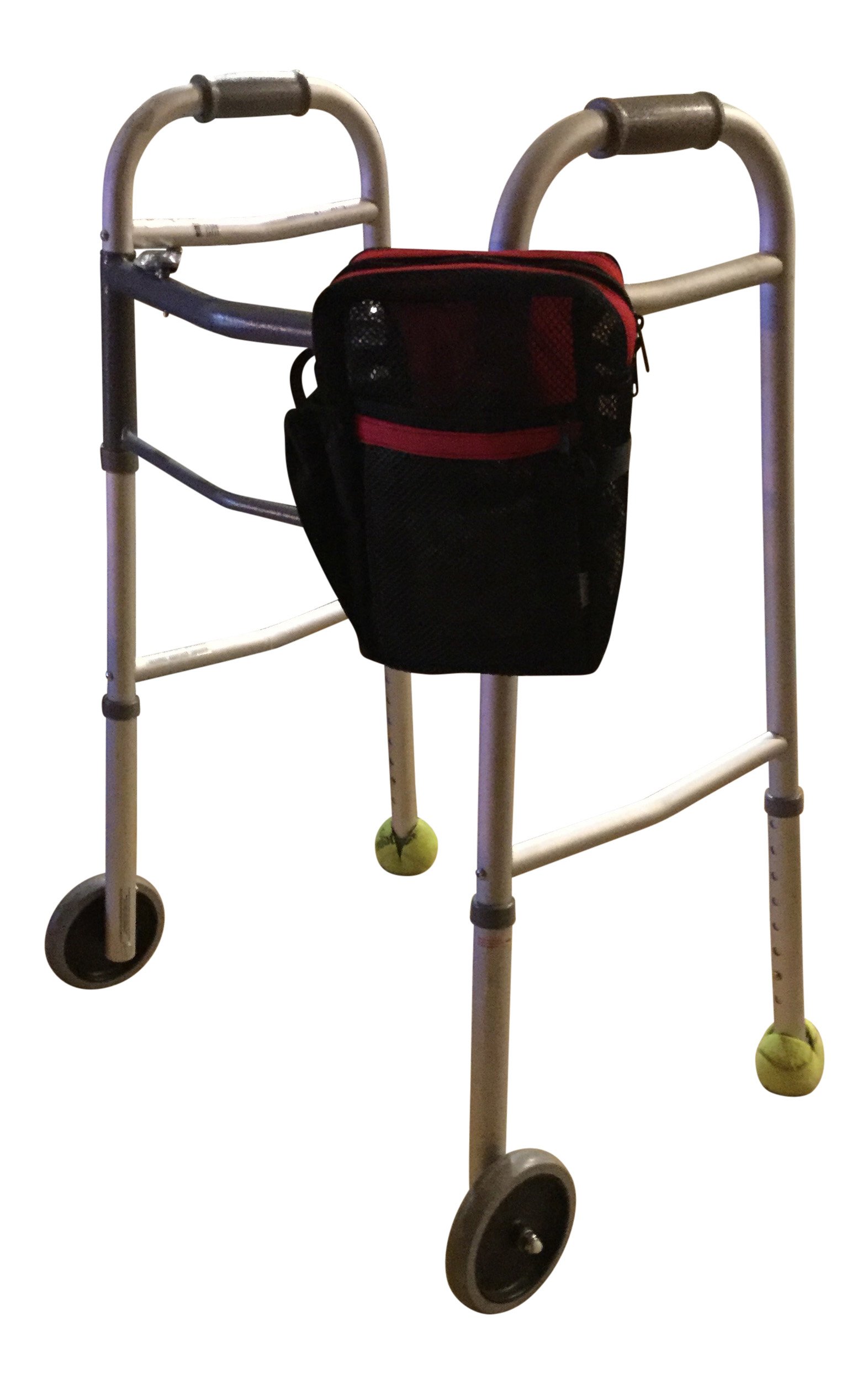 Cane Buddy - Secure Pouch for Cane, Walker, Crutches and Wheel Chairs (Red)