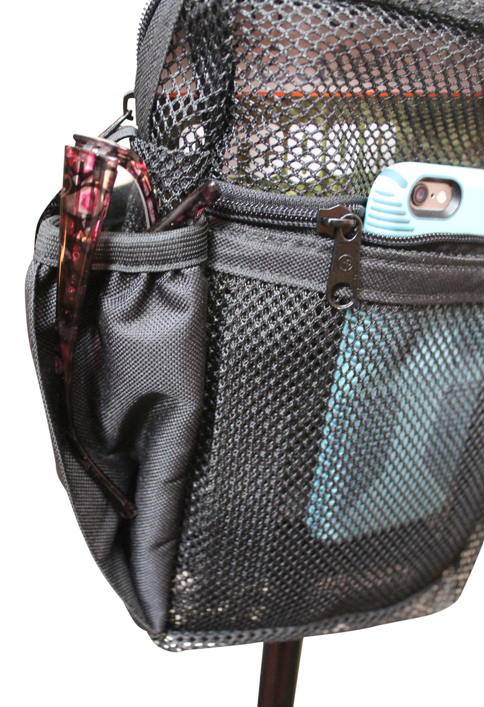 Cane Buddy - Secure Pouch for Cane, Walker, Crutches and Wheel Chairs (Red)
