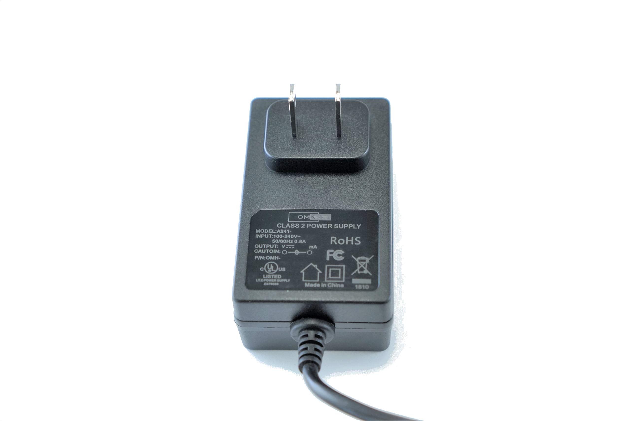 [UL Listed] OMNIHIL 8 Feet Long AC/DC Adapter Compatible with TiVo Bolt VOX 500 GB, DVR & Streaming Media Player-(TCD849500V)