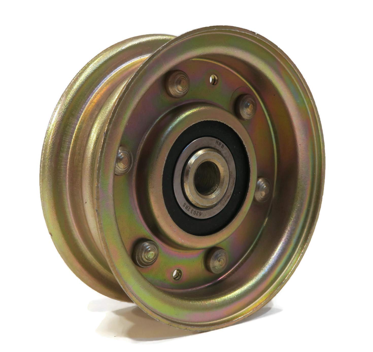 Flat Idler Pulley Compatible with 9753 EXMARK 1-323285 (3/8-inches X 2-3/4-inches)