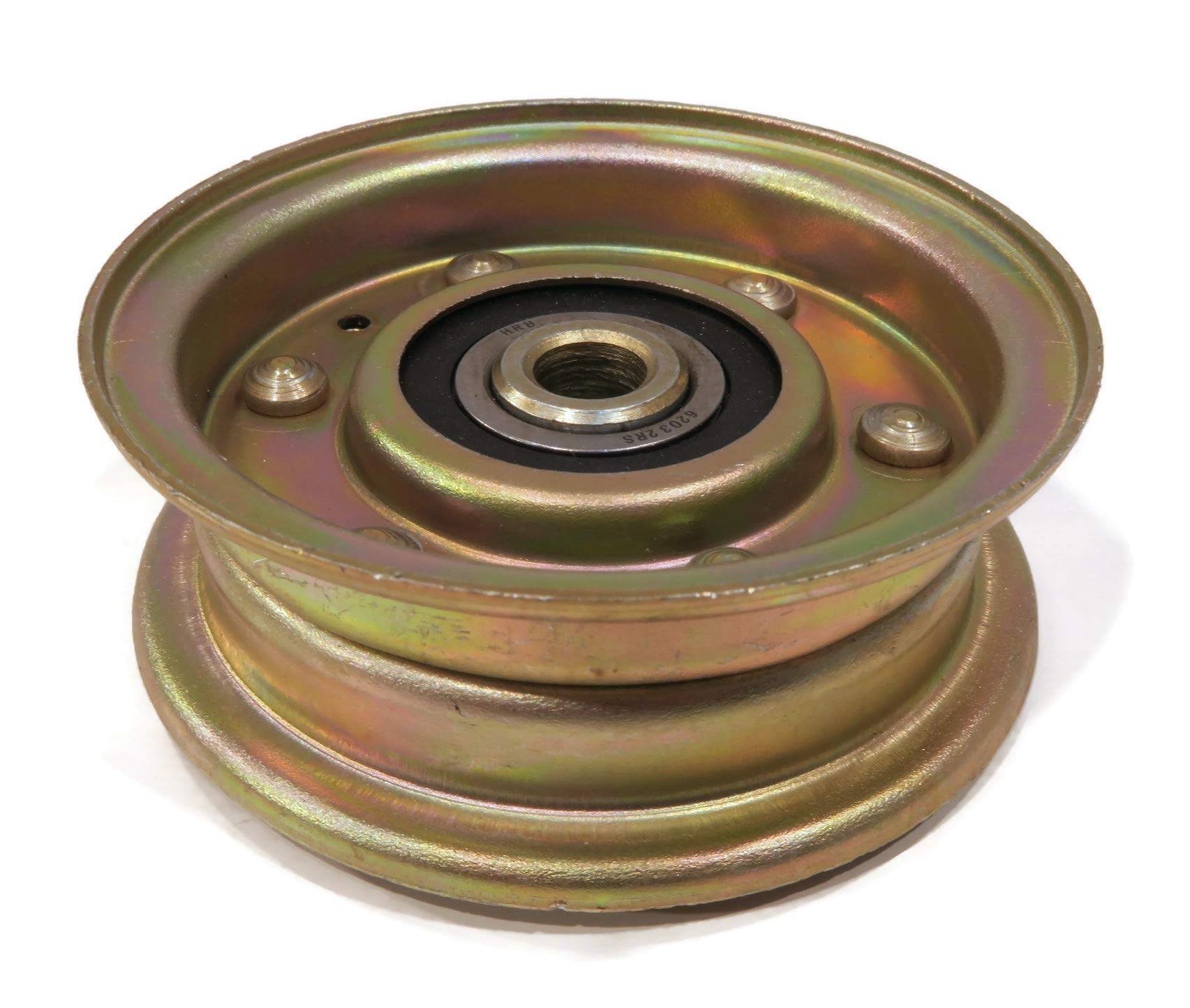 Flat Idler Pulley Compatible with 9753 EXMARK 1-323285 (3/8-inches X 2-3/4-inches)