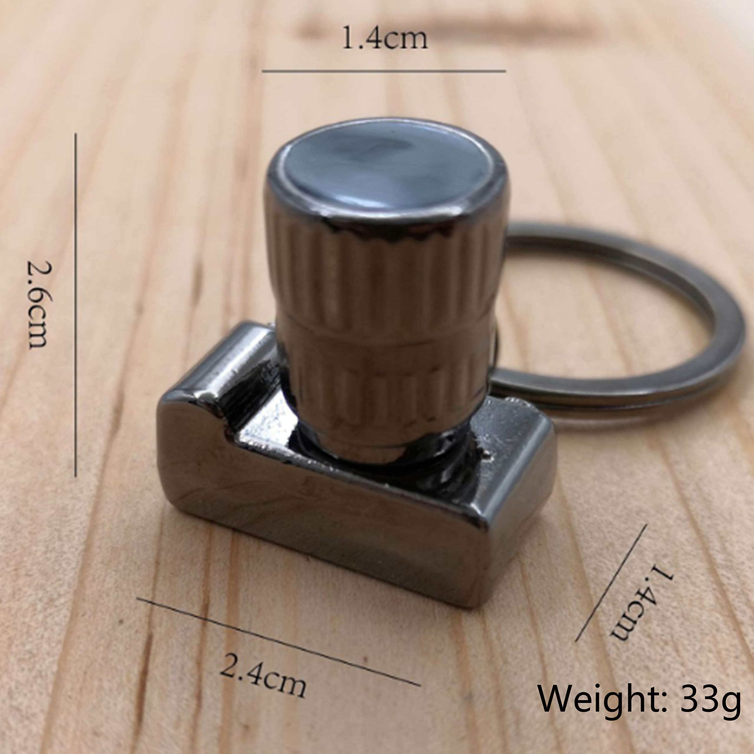 FUSTMW Photographer Gift Camera Keychain Photography Gift Black Camera Charm Jewelry Gifts For Photographer Lovers (camera message crad)