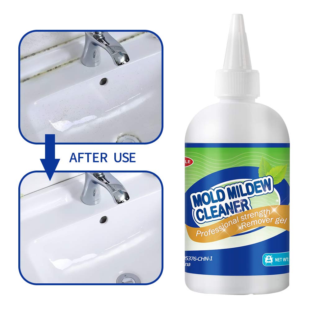 GELIVABLE Mold Mildew Cleaner Gel Household Cleaner for Wall Tiles Grout Sealant Bathroom Cleaning Home Kitchen Sinks Cleaning - 8 Fl.Oz(Pack of 1)