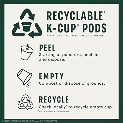 Starbucks Blonde Roast K-Cup Coffee Pods — Sunrise Blend for Keurig Brewers — 6 boxes (60 pods total)