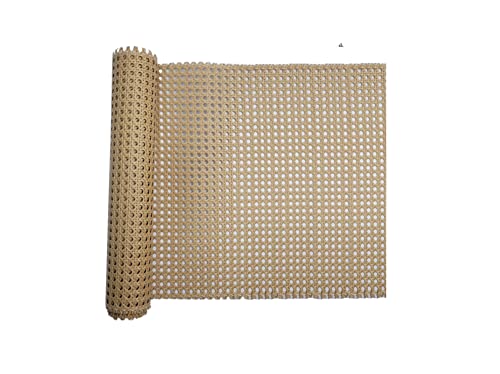 17”x6.5Ft Plastic Rattan Cane Webbing Roll, Woven Open Mesh Cane Sheet Roll for Caning Material DIY Project Supplies: Door, Cabinet, Chair (17"x79 in)
