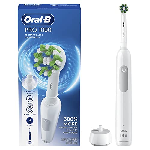 Oral-B Pro 1000 Rechargeable Electric Toothbrush, White