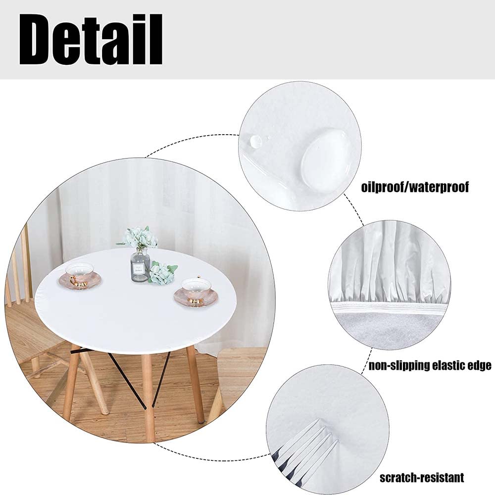 JUNTAIY Round Tablecloth, Dragonfly Tablecloth for Side Table, Spring Theme Sketchy Digital Leaves Lilacs with, Fit Round Tables 61inch Diameter, for Dining Room/Party/Banquet Decoration