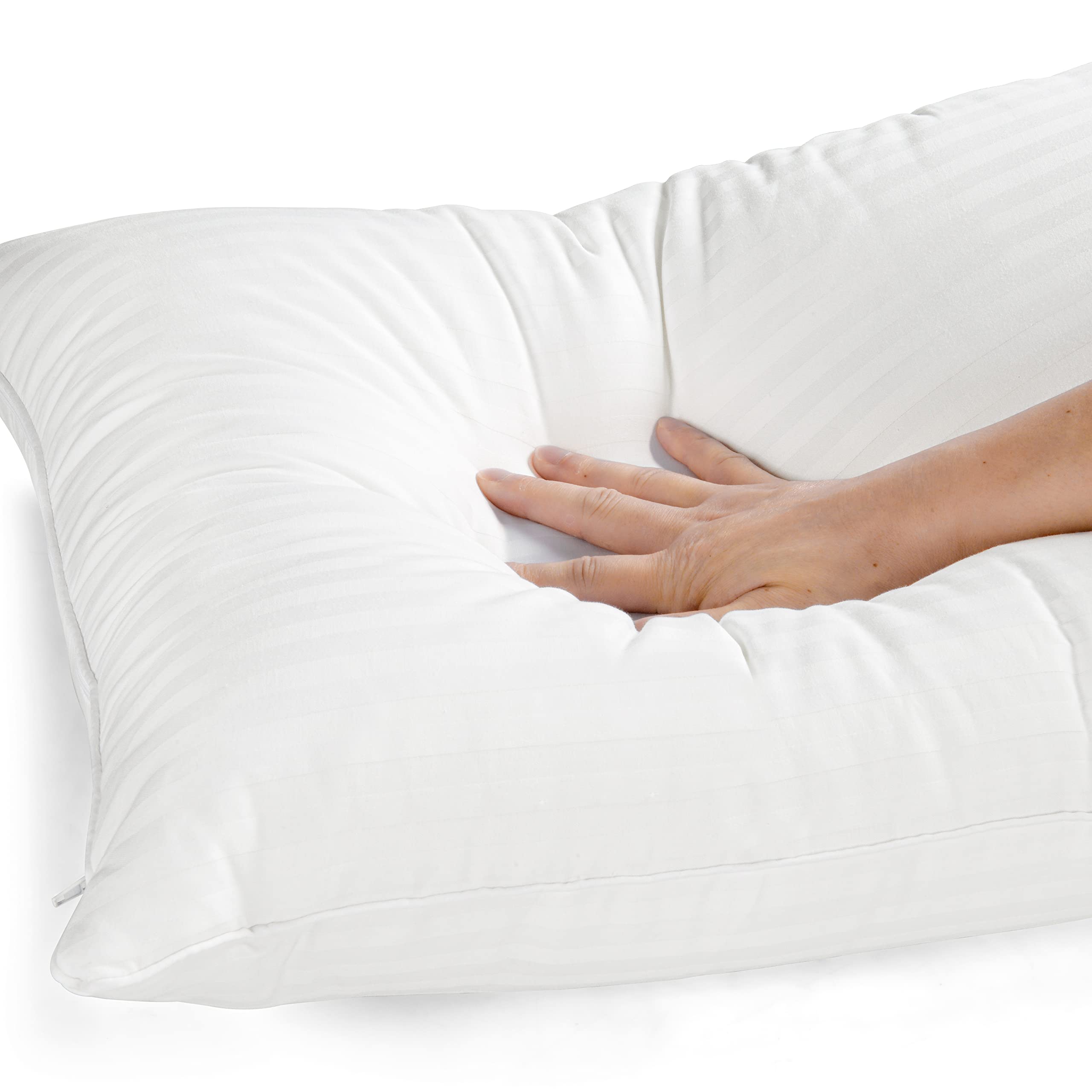EverSnug Adjustable Layer Pillows for Sleeping - Set of 2, Cooling, Luxury Pillows for Back, Stomach or Side Sleepers (King (Pack of 2))