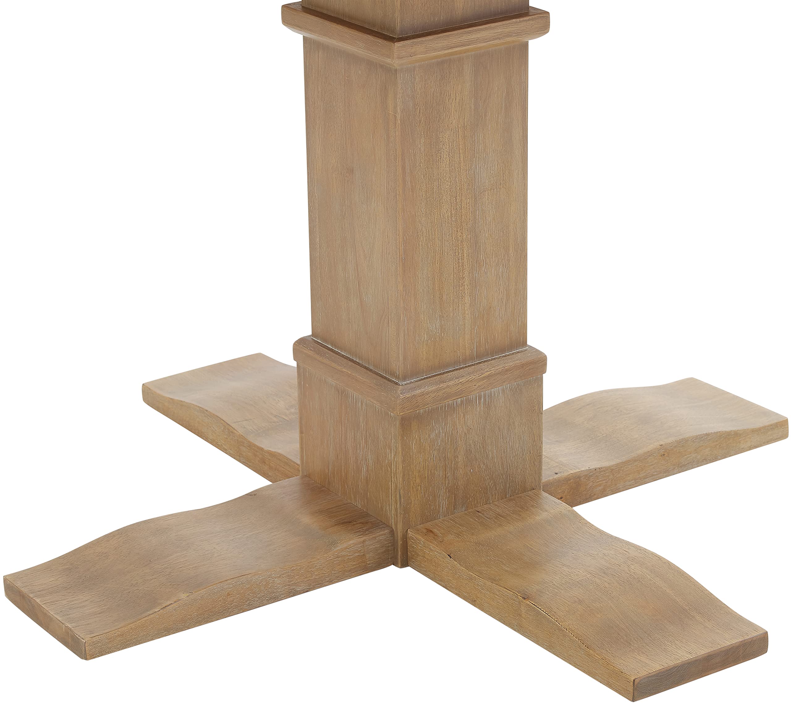 Crosley Furniture Joanna Modern Farmhouse Round Wood Dining Table, Rustic Brown