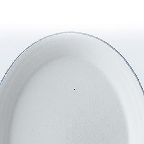 KOWMcp Dinner Plates Creative Fruit Plate, Home Steamed Fish Plate, Ceramics Home Dinner Plate Oval Large Fish Plate Dinner Plate
