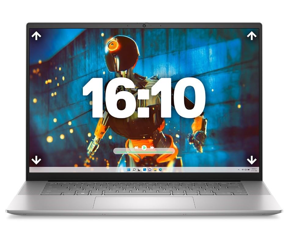 Dell Inspiron 16 5635 Business Laptop FHD+ 16" Display, AMD Ryzen 7 7730U Processor, 16GB LPDDR4x RAM, 2TB SSD,AMD Radeon Graphics, Type C, Windows 11 Pro, Platinum Silver