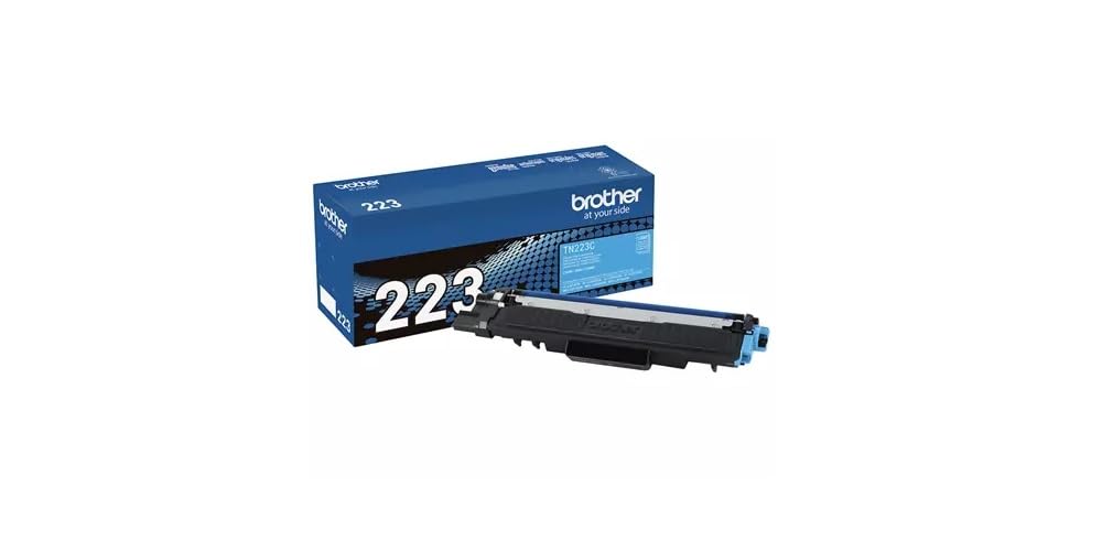 Brother Genuine Cyan, Magenta and Yellow Toner Cartridge Set, TN223C, TN223M, TN223Y