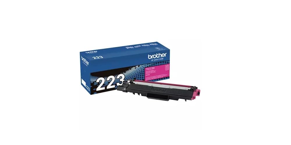 Brother Genuine Cyan, Magenta and Yellow Toner Cartridge Set, TN223C, TN223M, TN223Y