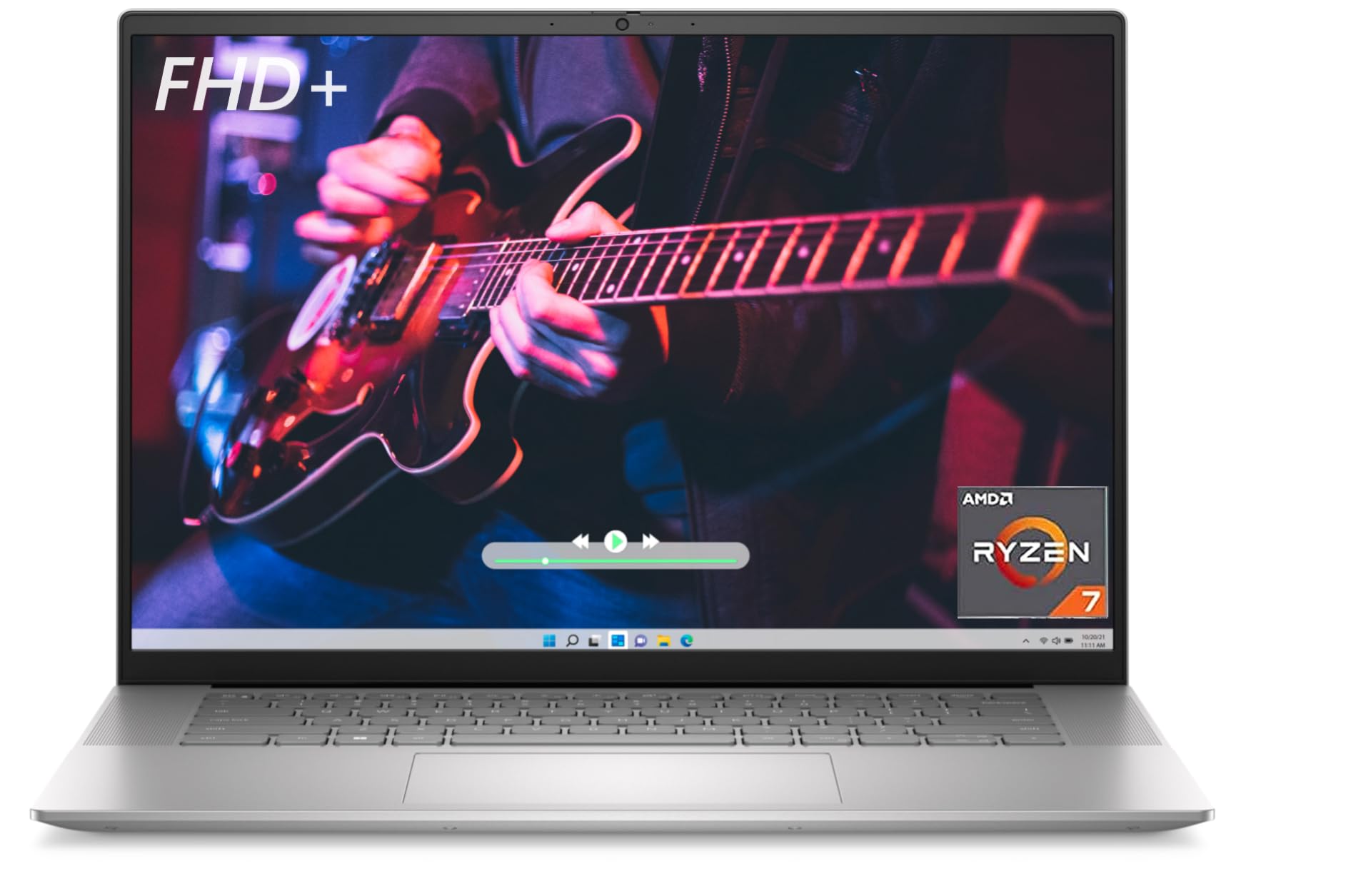 Dell Inspiron 16 5635 Business Laptop FHD+ 16" Display, AMD Ryzen 7 7730U Processor, 16GB LPDDR4x RAM, 2TB SSD,AMD Radeon Graphics, Type C, Windows 11 Pro, Platinum Silver