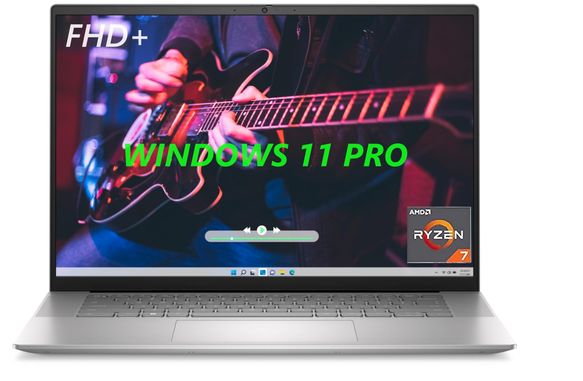 Dell Inspiron 16 5635 Business Laptop FHD+ 16" Display, AMD Ryzen 7 7730U Processor, 16GB LPDDR4x RAM, 2TB SSD,AMD Radeon Graphics, Type C, Windows 11 Pro, Platinum Silver