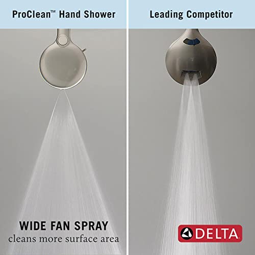 Delta Faucet ProClean Brushed Nickel Shower Head with Handheld, Showerhead with High Pressure Spray, Handheld Shower Head, 6 Spray Settings, SpotShield Brushed Nickel 75740SN