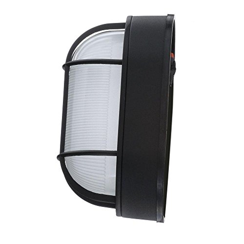 Hampton Bay Black Outdoor LED Wall Lantern