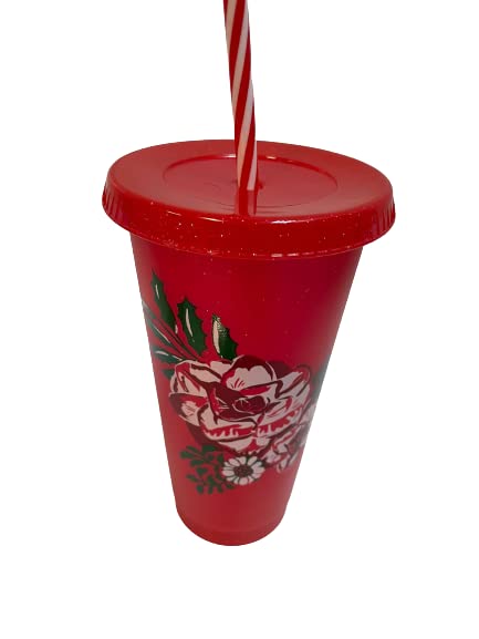 Starbucks Reusable Color Changing 5 Hot Cups - Limited Edition Holiday & Christmas Gift Hot Cups With Lids