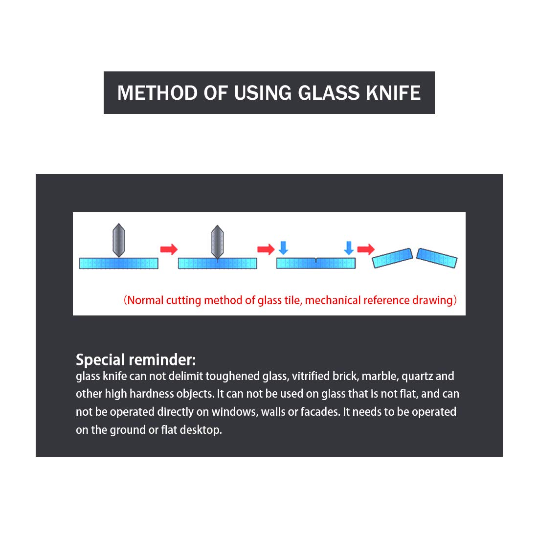 Glass Cutter Tool Set, 2mm-20mm Pencil Style Oil Feed Carbide Tip with Extra Replacement Head and Oil Dropper for Mosaic/Tiles/Mirror/Stained Glass Cutting