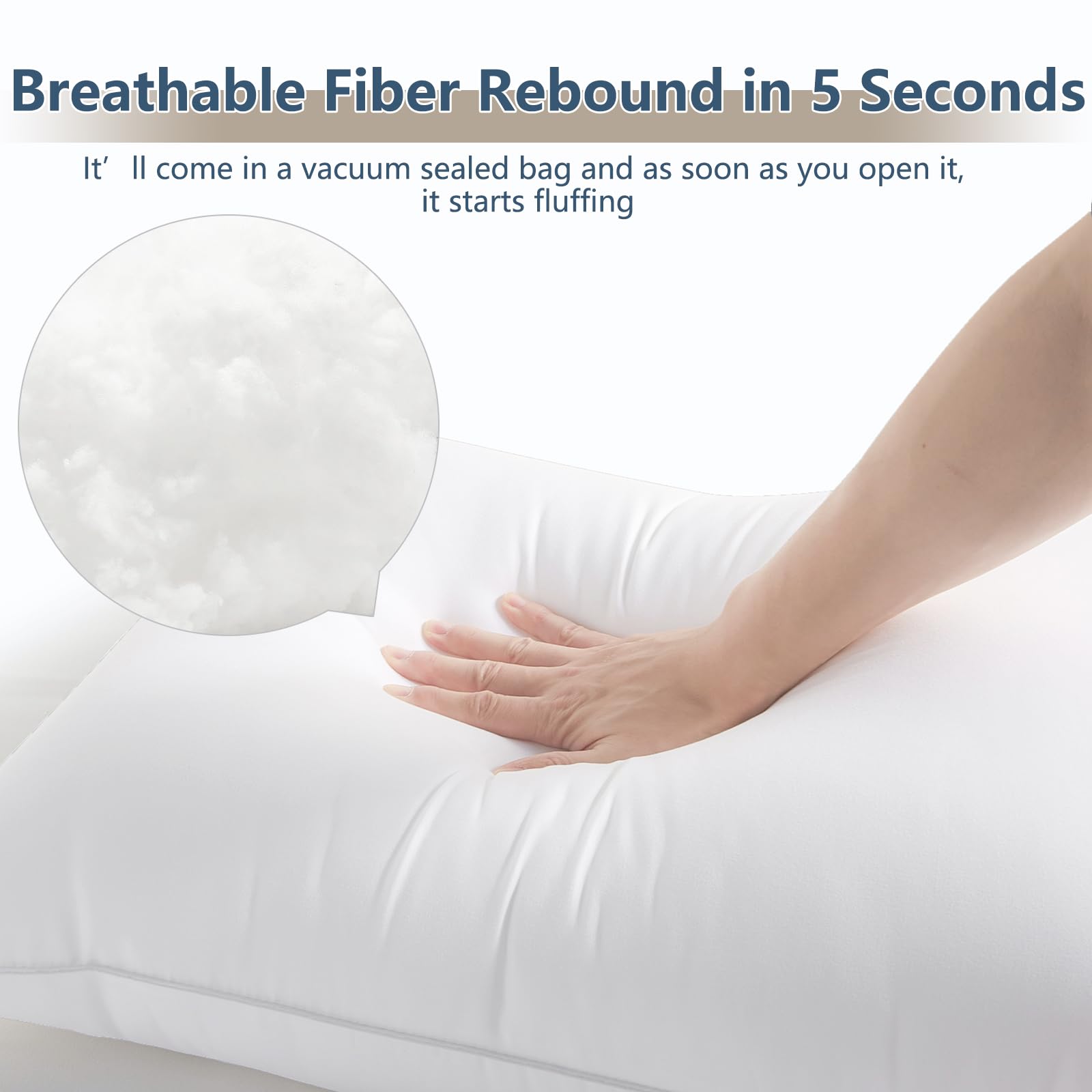 CozyLux Pillows King Size Set of 2, Hotel Quality Bed Pillows for Sleeping 2 Pack, Cooling Pillows for Side Back and Stomach Sleepers, Down Alternative Luxury Soft Supportive Fluffy Pillows (19x34)