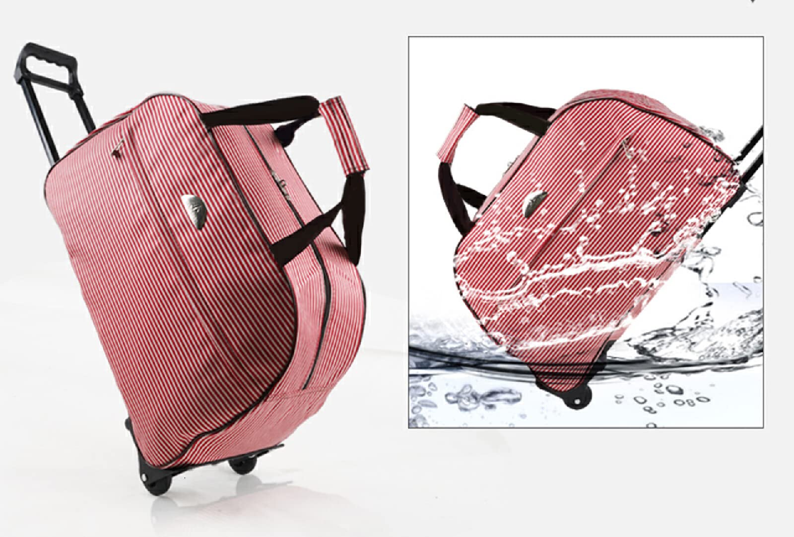 Rolling Backpack, Waterproof Wheeled Backpack, Carry-on Trolley Suitcase Business Backpack with Wheels, Fit 15 inch Notebook