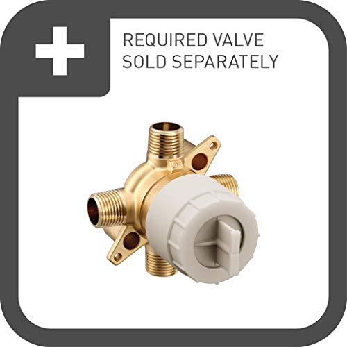 Moen UT3691 Voss Collection M-CORE 3-Series 1-Handle Trim Kit, Valve Required, Chrome