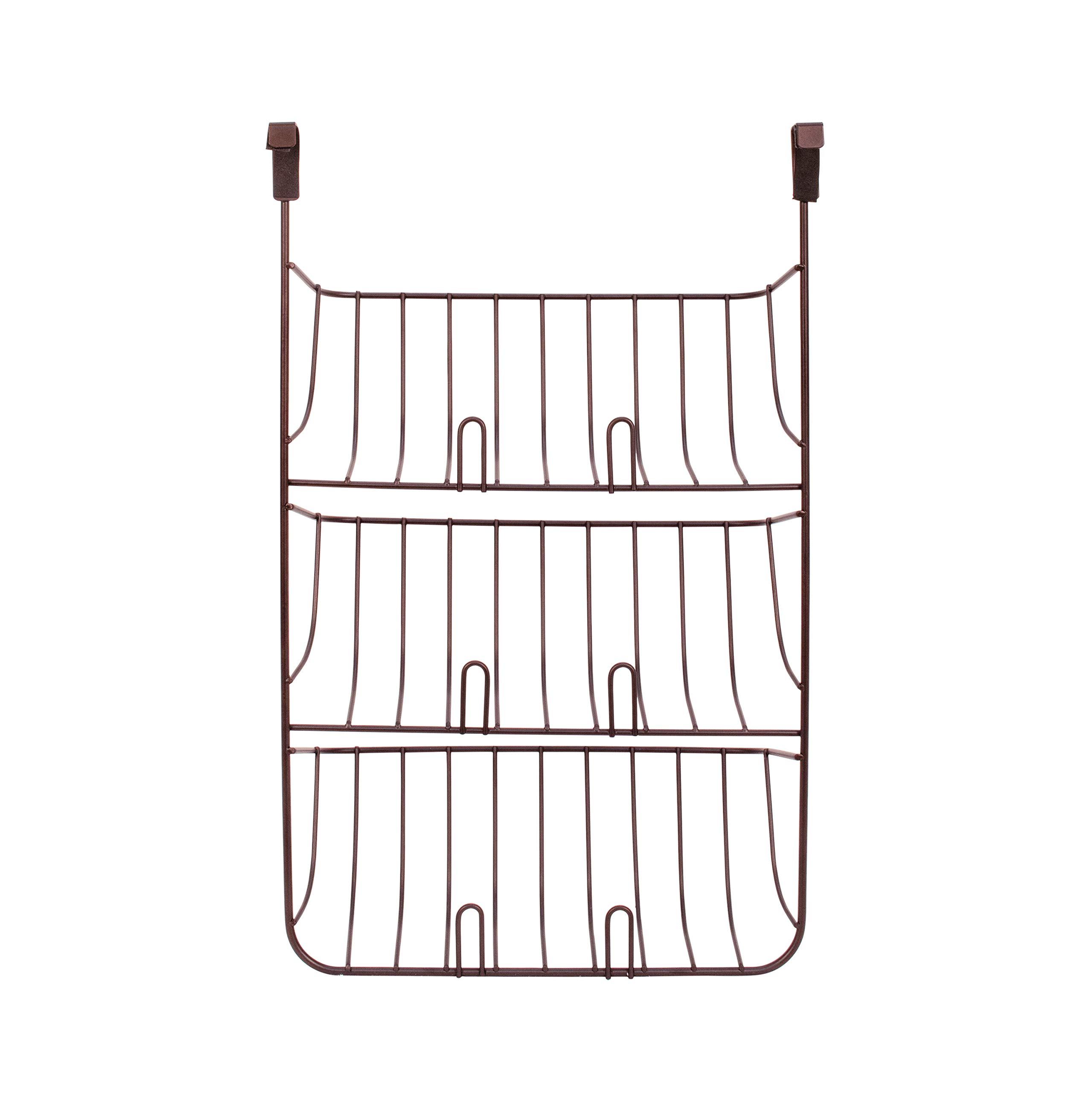 Spectrum Over the Cabinet Lid Organizer (Bronze) - Large Storage for Tupperware, Kitchen, Cabinet, Pantry, & Under Sink Organization