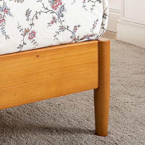 ZINUS Allen Mid Century Wood Platform Bed Frame / Solid Wood Foundation / Wood Slat Support / No Box Spring Needed / Easy Assembly, King