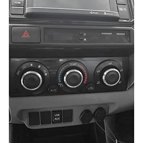 JDMCAR Compatible with Toyota Tacoma 2005-2015 A/C Air Conditioning Control Switch Knob Button, HVAC Control Knob Tacoma Heater Temperature HVAC Fan Control Knob - (A Set of 3 Knobs)