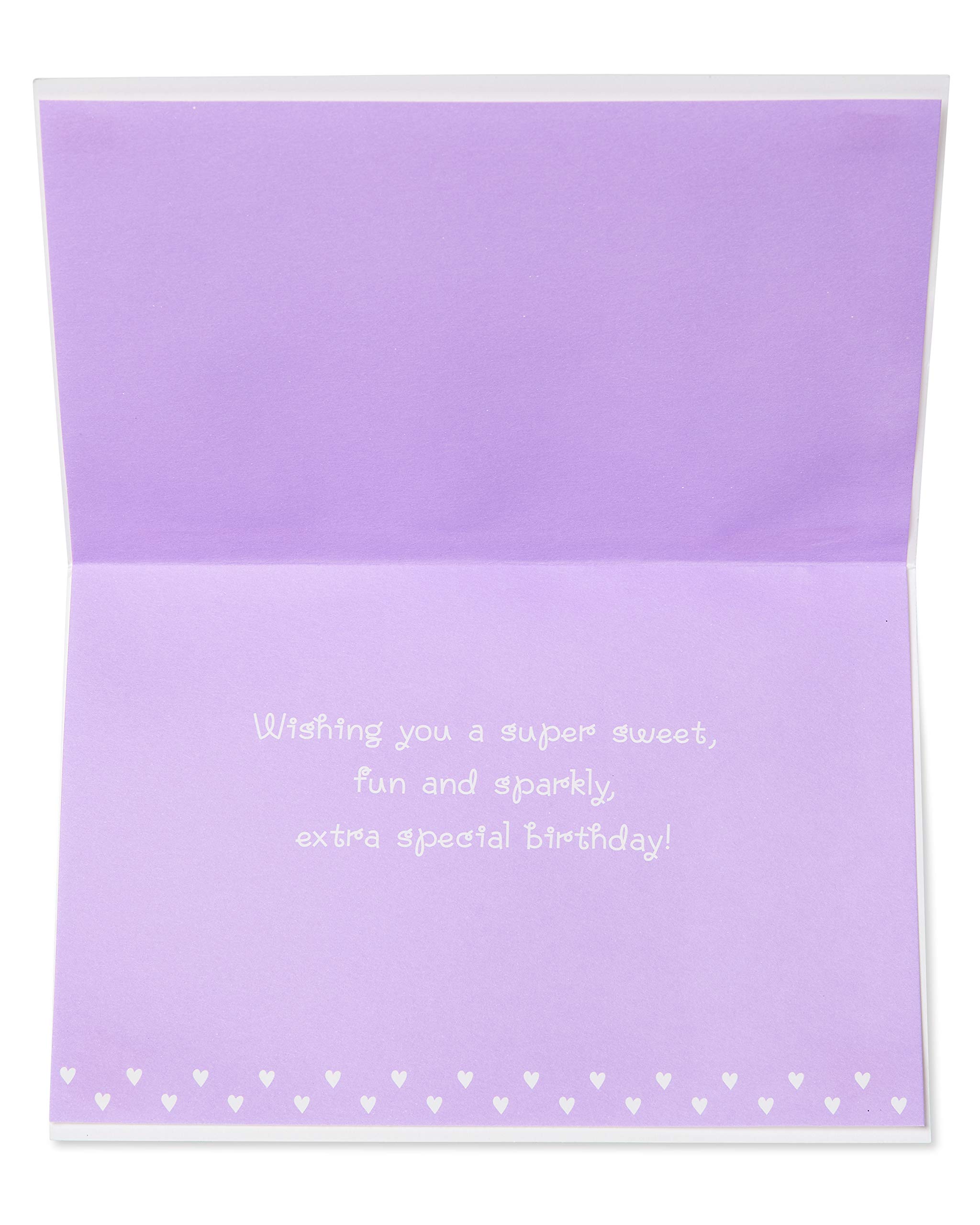 Papyrus Birthday Card for Girl (Sweet, Fun, and Sparkly)