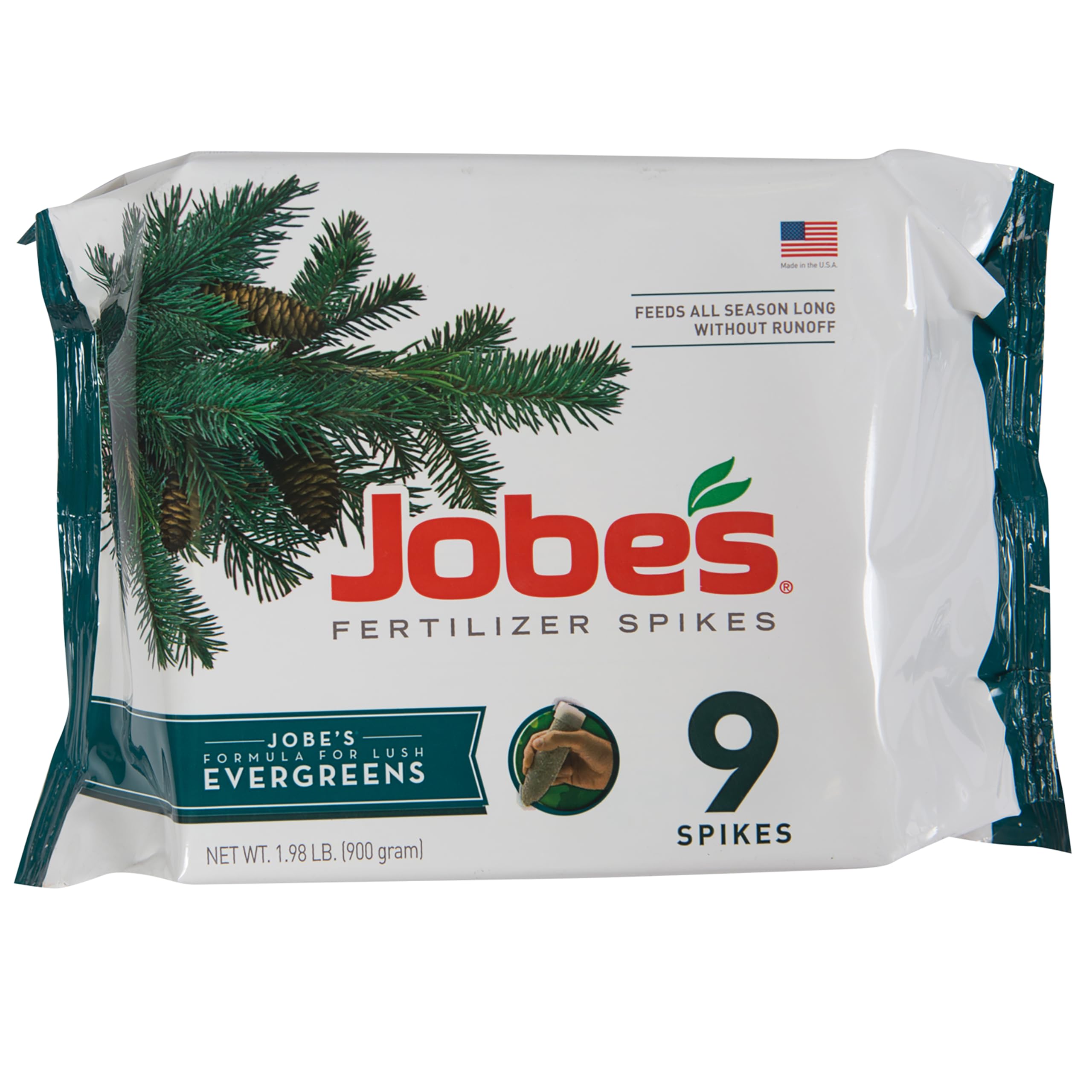 Jobe's, Fertilizer Spikes, Evergreen Tree, 15 Count, Slow Release, Cypress, Juniper, Magnolia