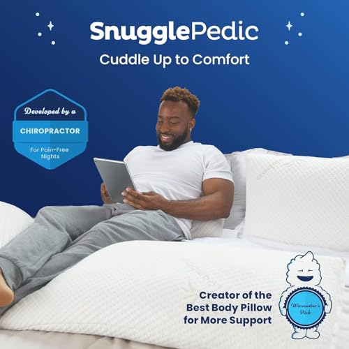 Snuggle-Pedic Shredded Memory Foam Pillow - The Original Cool Pillows for Side, Stomach & Back Sleepers - Sleep Support That Keeps Shape - College Dorm Room Essentials for Girls and Guys - King