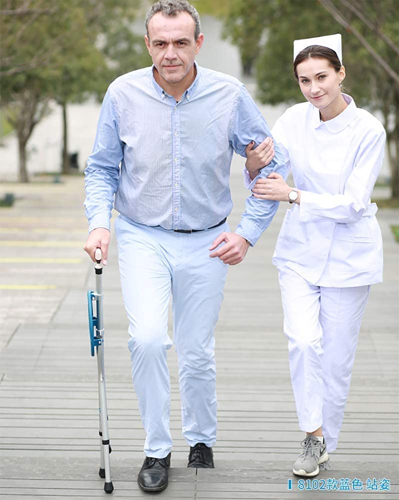 Tripod Walking Stick Seat,Folding Massage Cane Seat,Crutch Chair,Lightweight Robust Three Legged Stick with Stool,Aluminum Alloy,for Elder Waiting in