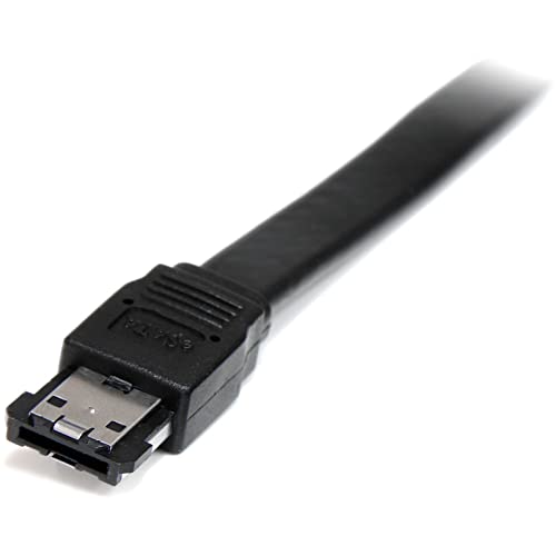 StarTech.com Shielded External eSATA Cable - eSATA cable - Serial ATA 150 - eSATA (M) to eSATA (M) (3 ft) - black (ESATA3)